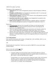 Sexuality Case Study Docx AMD Sexuality Case Study The Purpose Of This Assignment Is To