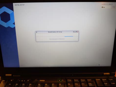 Qubesos 41 Post Installation Initial Setup Hangs At Executing Qubes