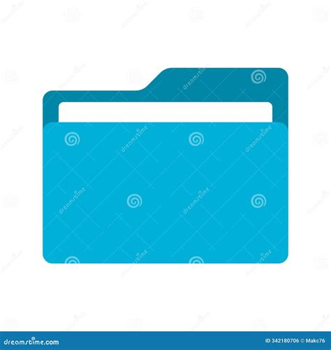 File Computer Folder Icon Isolated On White Background Vector