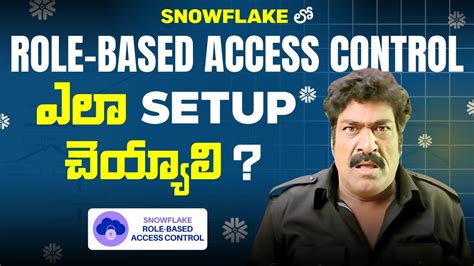 How To Setup Role Based Access Control In Snowflake In Telugu Brolly Academy Youtube