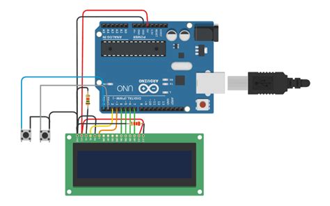 circuit design arduino digital clock with tinkercad tinkercad