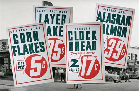 Assorted 1942 Kroger Grocery Store Posters Etsy