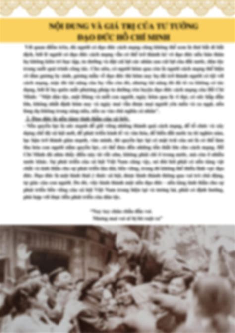 SOLUTION: Tieu luan Tu Tuong Ho Chi Minh - Noi dung va gia tri Tu tuong ...