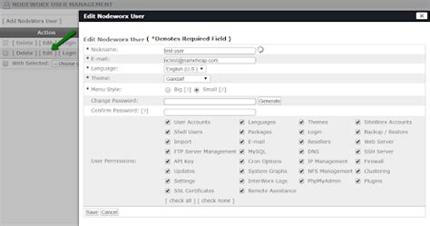 How To Create Separate User Accounts In Nodeworx Hosting