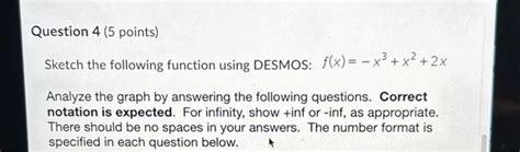 Solved Question 4 5 Points Sketch The Following Function Chegg Com