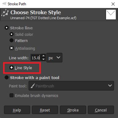 Ways To Make A Dotted Line In GIMP With Steps