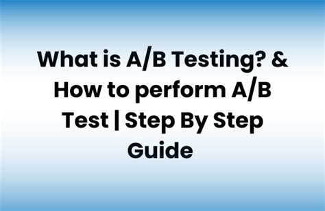 What Is A B Testing How To Perform A B Test Step By Step Guide MarketingUlagam Com