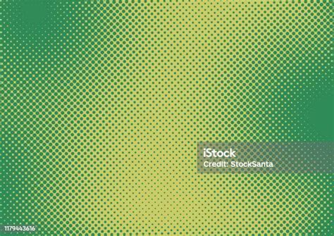 복고풍 만화 스타일의 하프 톤과 녹색과 노란색 팝 아트 배경 벡터 일러스트 Eps10 만화 스타일에 대한 스톡 벡터 아트 및 기타 이미지 만화 스타일 1960 1969