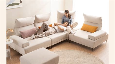 브리즈 스윙 코너형 5인 조야 타이보텍스 패브릭 쇼파 한샘몰