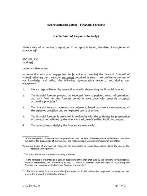 L 102 Financial Forecast Pdf Accounting Financial Statement