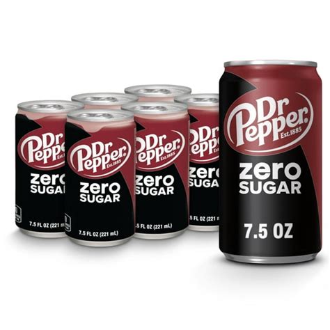 Dr Pepper Zero Sugar Cherry Soda 12 Fl Oz Cans 12 Pack