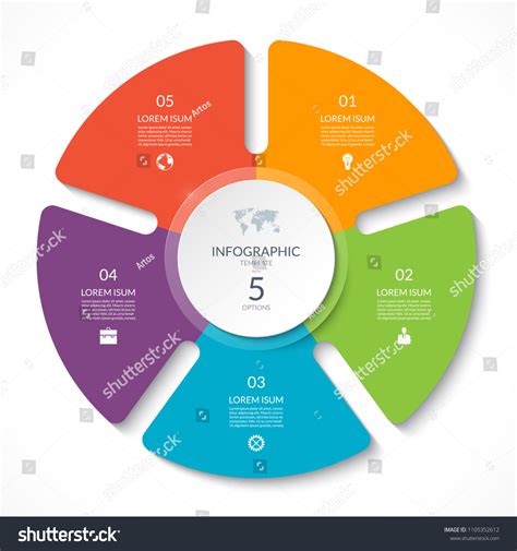 Infographic Circle Chart Vector Cycle Diagram Stock Vector Royalty Free Shutterstock