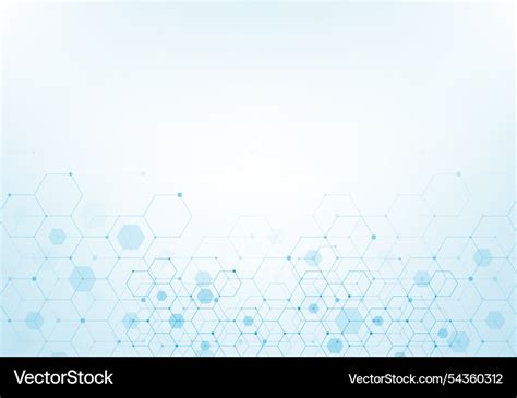 Abstract Hexagonal Molecular Structures Royalty Free Vector
