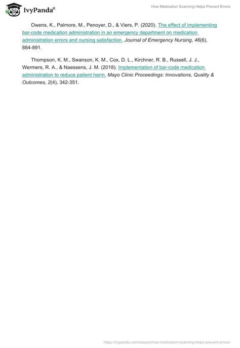 How Medication Scanning Helps Prevent Errors Words Essay Example