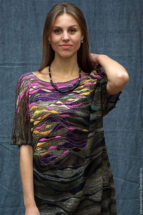 Кофты и свитера ручной работы Ярмарка Мастеров ручная работа Купить Туника Льняная палитра