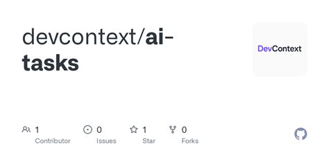 GitHub Devcontext Ai Tasks