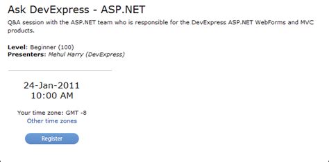 Any Question Will Be Answered By DevExpress ASP NET Team