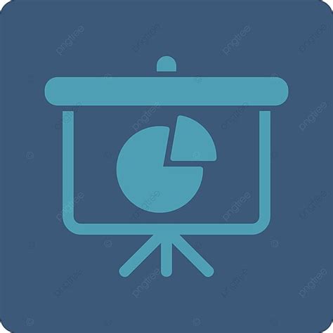 Pie Chart Demonstration Icon Screen Infographic Chart Vector Screen