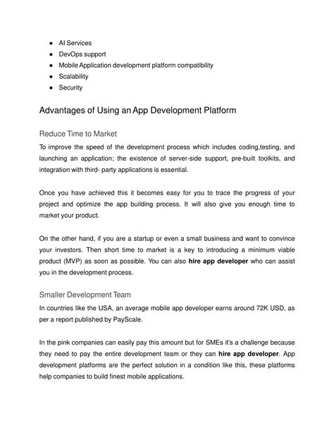 Ppt 5 Platforms That Mobile App Developers Use To Make The Development Process Smooth