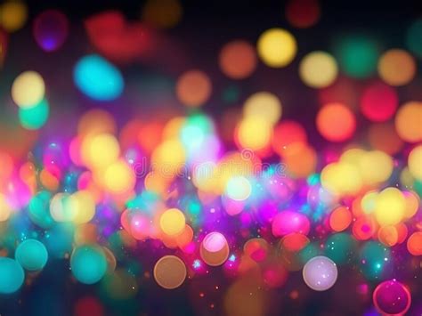 Background Bokeh Is Blurred By Abstract Lights Opulent Vibrant Bokeh Backdrop Stock
