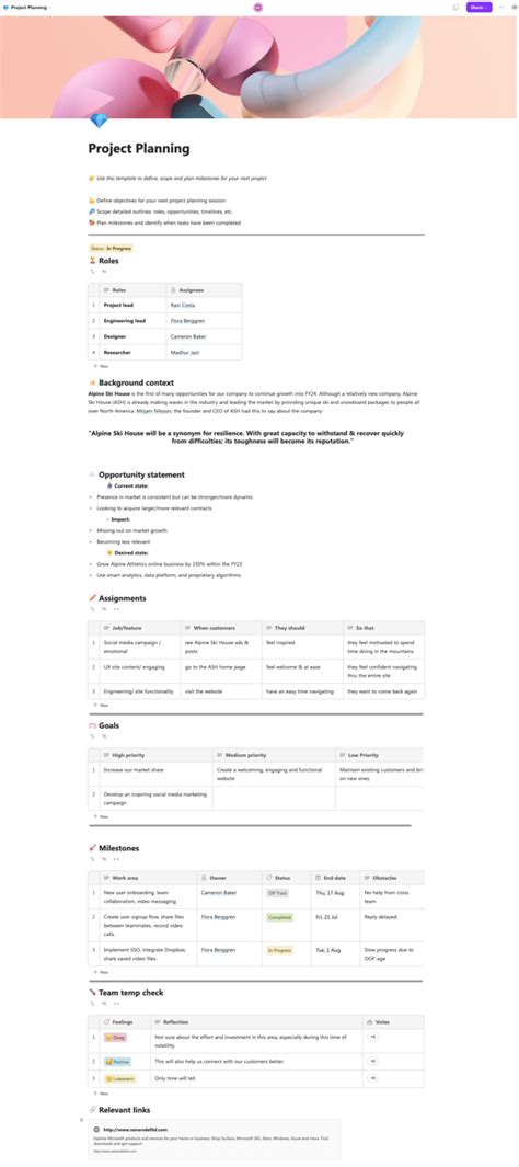 Microsoft Loop Templates Template Road