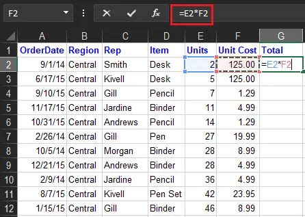 How To Multiply Columns In Excel With Examples