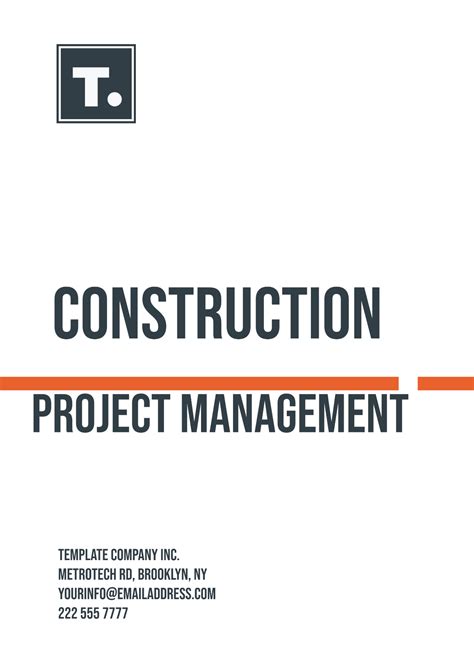 Free Construction Project Brief Template To Edit Online
