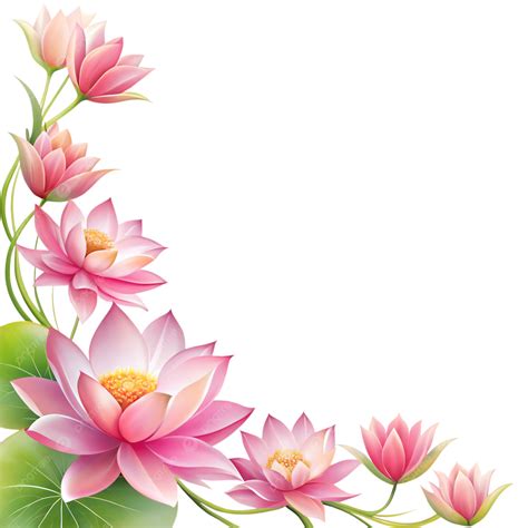 Best 13 Pink Flower Corner Frame Frame Corner Pink Flower Png