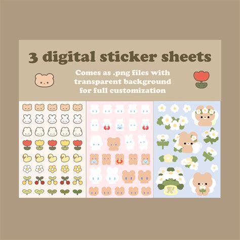 Cute Aesthetic Digital Planner Templates Ipad Planner Etsy