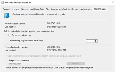 sccm site upgrade 2107 to 2207 stuck on updating preproduction package microsoft qanda