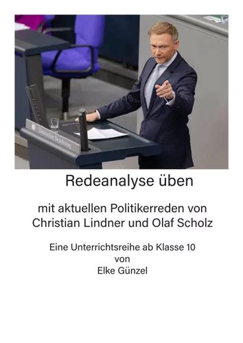 Deutsch Redeanalyse Deutscher Bundestag Unterrichtsmaterial Im Fach Deutsch