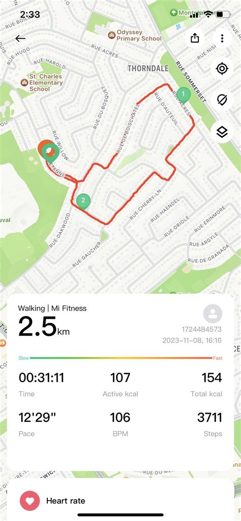 route not show speed r miband