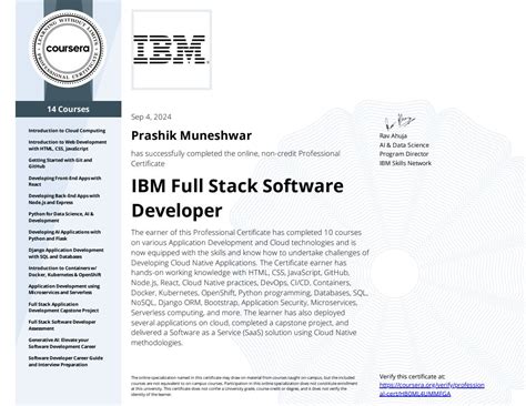Prashik Muneshwar On Linkedin Ibm Fullstackdeveloper Cloudcomputing Softwaredevelopment
