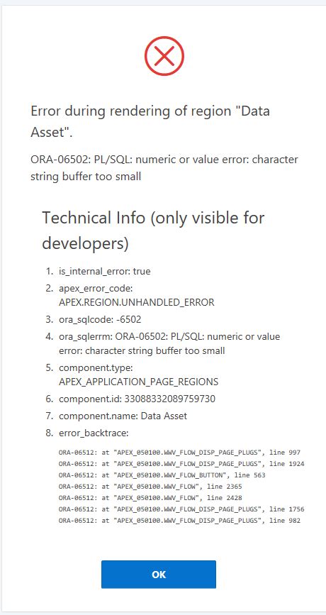 Simple Edit Form Returns Ora 06502 Plsql Numeric Or Value Error