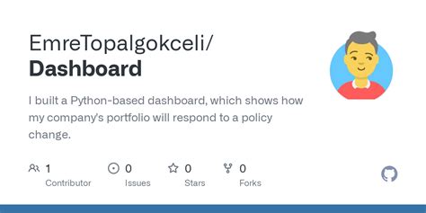 GitHub EmreTopalgokceli Dashboard I Built A Python Based Dashboard Which Shows How My