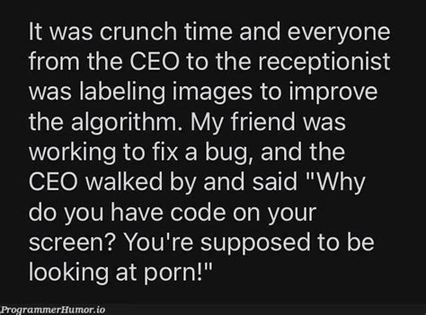 My Friend Was Working At A Computer Vision Company Trying To Detect Nudity ProgrammerHumor Io
