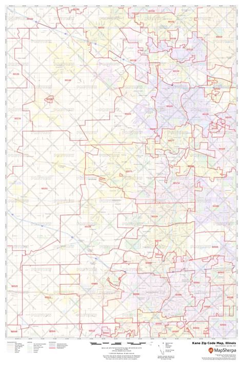 Printable Illinois Zip Code Map