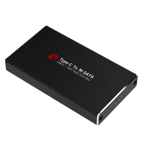 Type C To MSATA SSD Mobile Case Box USB Ultra F Grandado