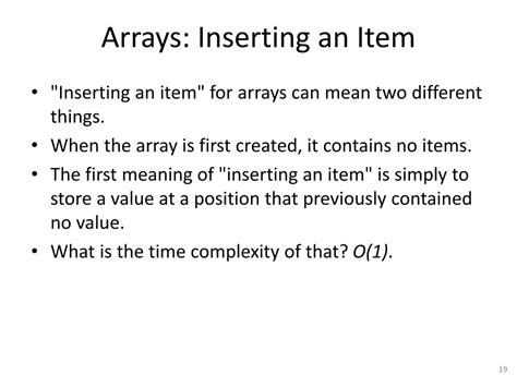 Ppt Elementary Data Structures Part 1 Arrays Lists Powerpoint Presentation Id1953461
