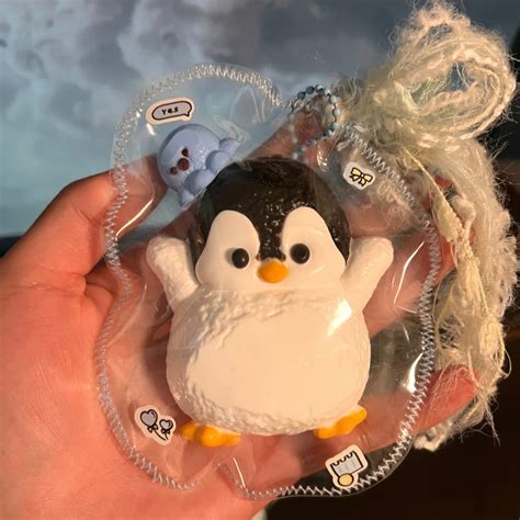 Handmade Silicone Penguin Stress Relief Squishy Toy Tabasquishys