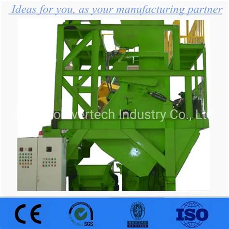 high production capacity automatic rotary drum barrel shot blasting