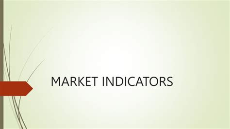 Market Indicatorspptx
