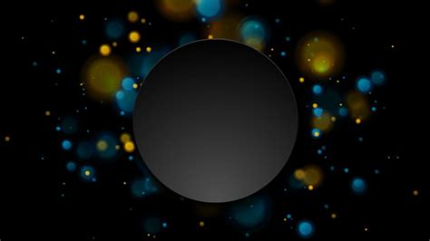 파란색과 주황색 빛나는 조명 빛나는 보케 추상은하계 배경 검은색에 대한 스톡 벡터 아트 및 기타 이미지 검은색 노랑 다중