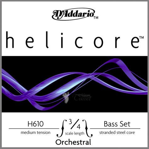 D'Addario 3/4M HH610 Helicore Hybrid Bass Medium Tension струны для ...