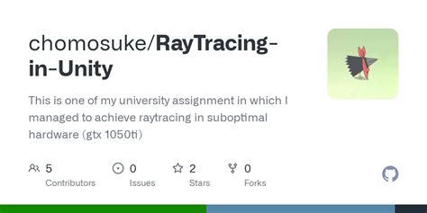 Github Chomosukeraytracing In Unity This Is One Of My University