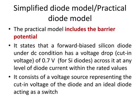 Diode Equivalent Circuits Ppt Physics Science