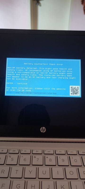 An Error Message Upon Loggong On Is Displayed Regarding The Hp