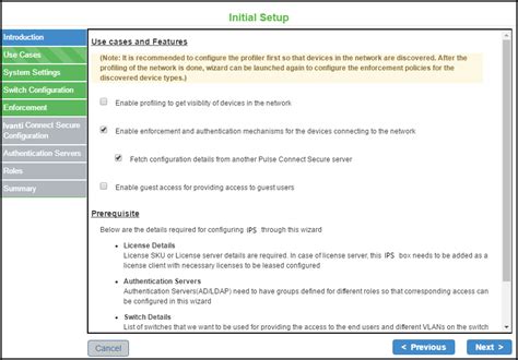 Configuring IPS Using Initial Setup Wizard