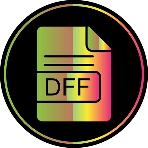 Dff File Format Glyph Due Color Icon Design 43820308 Vector Art At Vecteezy