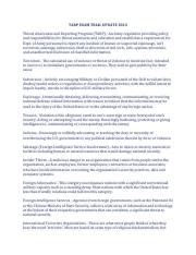 Threat Awareness And Reporting Program TARP Understanding Course Hero